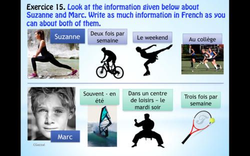 French – Sports / Leisure Activities. Les Sports et Loisirs. | Teaching ...