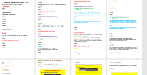 Creating basic web pages using html styled with CSS | Teaching Resources Creating basic web pages using html styled with CSS | Teaching Resources