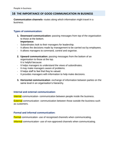 9-1 IGCSE Business Studies Revision Notes | Teaching Resources
