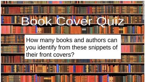 Book Cover Picture Quiz | Teaching Resources