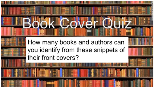 Book Cover Picture Quiz | Teaching Resources