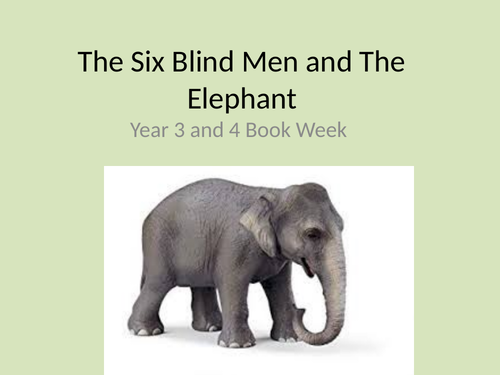 Story writing resources for Traditional Story Six Blind men and The ...
