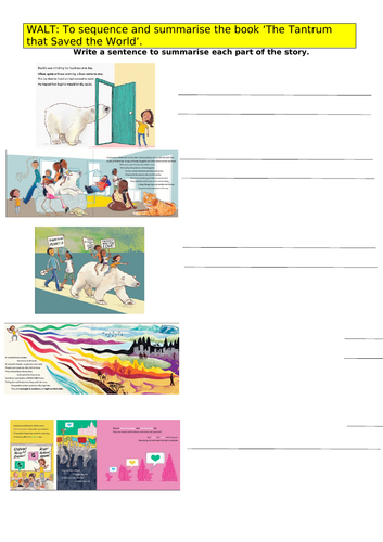 The Tantrum that Saved the World - whole class guided reading upper KS1 ...