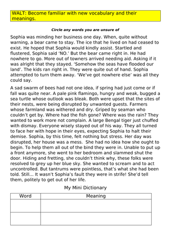 The Tantrum that Saved the World - whole class guided reading upper KS1 ...