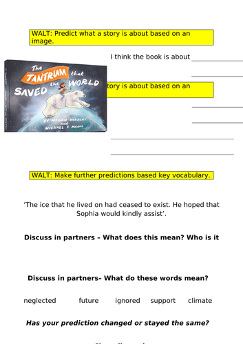 The Tantrum that Saved the World - whole class guided reading upper KS1 ...