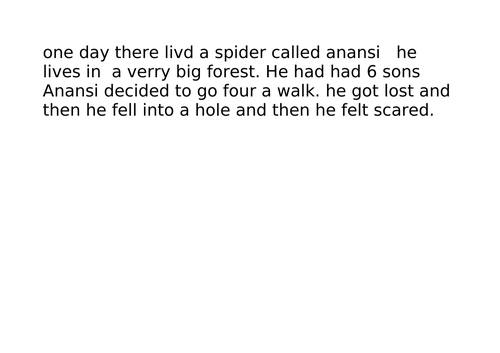 Anansi the Spider Traditional Tales Year 2 (4 lessons) | Teaching Resources