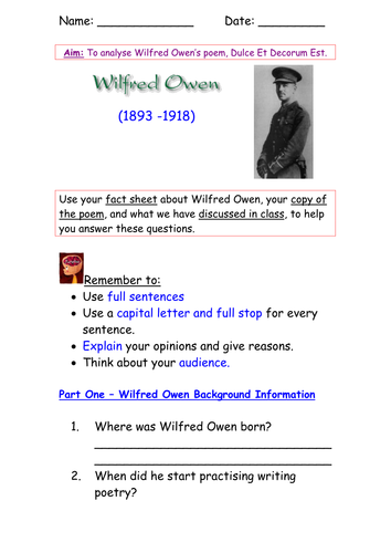 World War 1 Poetry Unit of Work | Teaching Resources