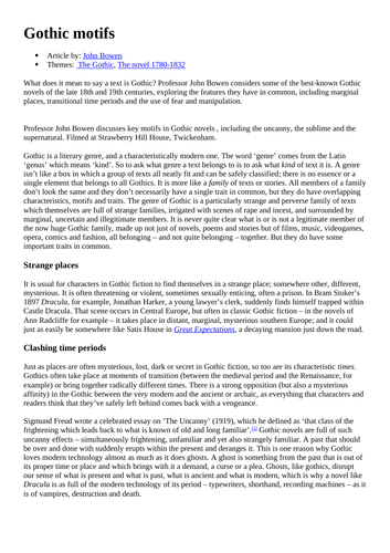 Introduction to Gothic Literature | Teaching Resources