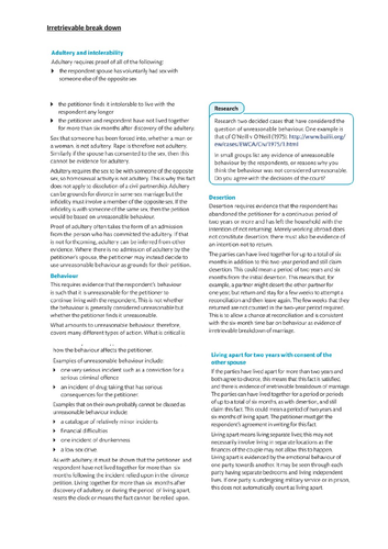 Family Law Divorce, Dissolution and Annulment (Unit 4 Applied law ...