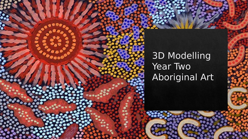 3D modelling Aboriginal Art | Teaching Resources