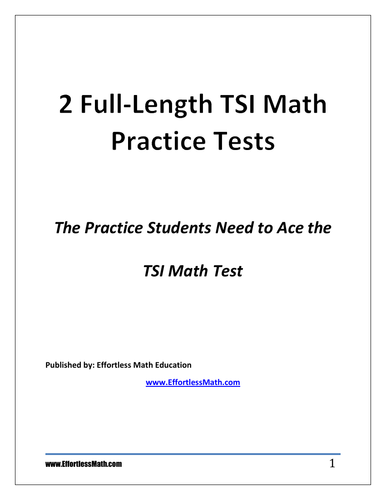 2-full-length-tsi-math-practice-tests-teaching-resources