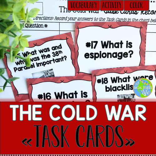 Cold War Task Cards | Teaching Resources