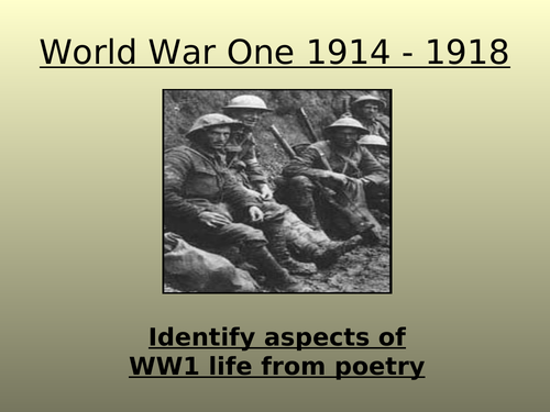 WW1 Poetry Introduction Guided Reading and Synthesis: Found Poetry ...