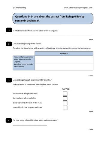 Refugee-themed KS2 Whole-Class Reading Sequence - Refugee Boy and My ...
