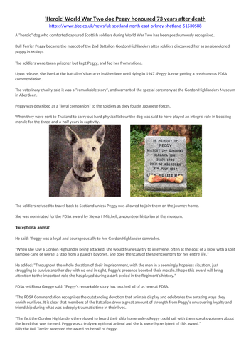 WW2-themed KS2 Whole-Class Reading Sequence - Letters from the ...
