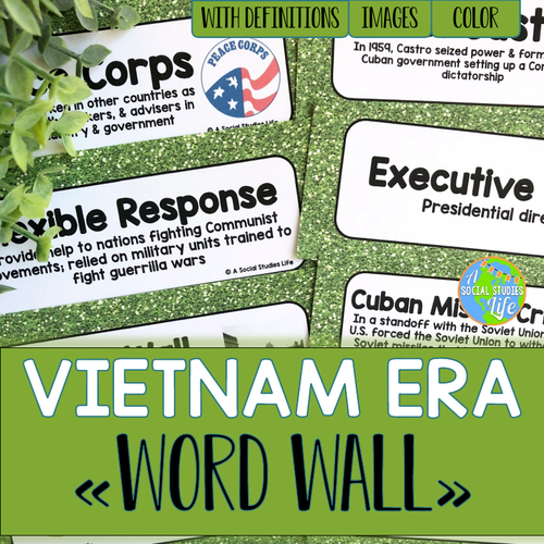 Vietnam Era Word Wall | Teaching Resources
