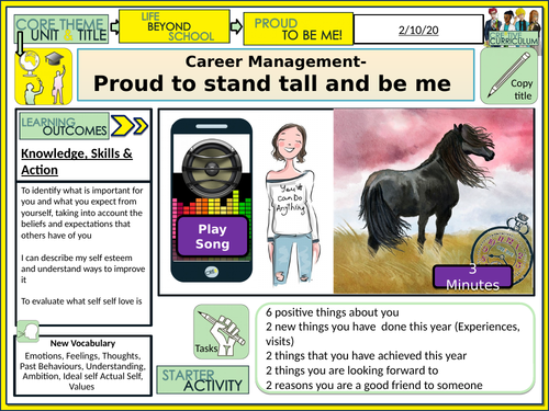 Proud to be me - PSHE + Careers Unit | Teaching Resources