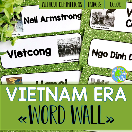 Vietnam Era Word Wall without definitions | Teaching Resources