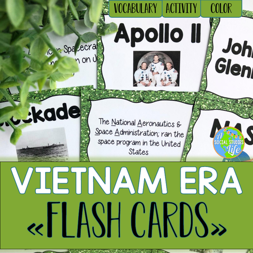 Vietnam Era Flash Cards | Teaching Resources