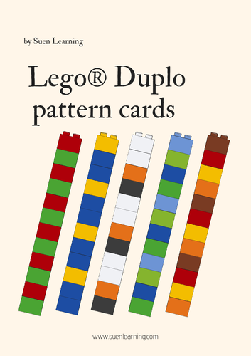 LEGO® Duplo pattern cards | Teaching Resources