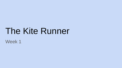 The Kite Runner Analytical Essay Unit of Work | Teaching Resources