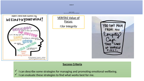 PHSE Well-being/Self Care/Mental Health | Teaching Resources