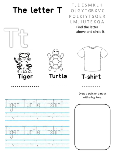 The letter t | Teaching Resources