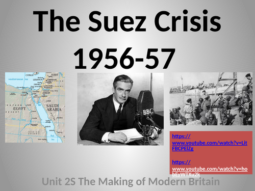 The Suez Crisis - AQA A Level History Unit 2S | Teaching Resources