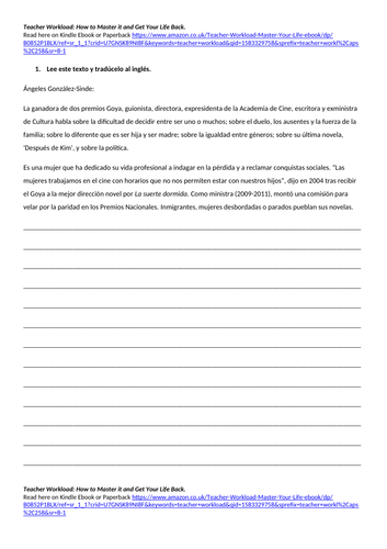 Spanish AS and A Level Exam Style Questions - Ángeles González-Sinde ...