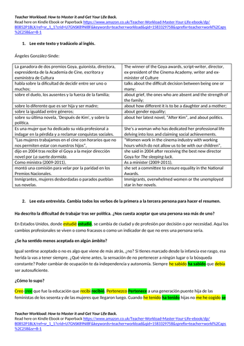 Spanish AS and A Level Exam Style Questions - Ángeles González-Sinde ...