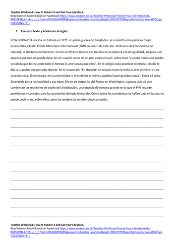 Spanish AS and A Level Exam Style Questions - Gita Gopinath | Teaching ...