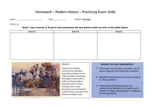 Australian Frontier Wars - 11 Modern History - Summarising Written ...