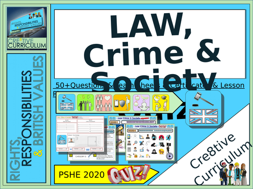 Law Society Crime Citizenship + PSHE Unit | Teaching Resources