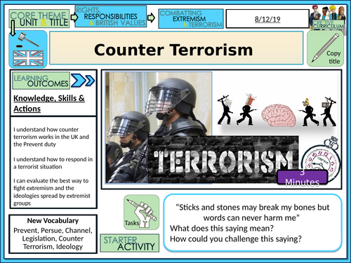 Terrorism Extremism Radicalisation Prevent PSHE Unit | Teaching Resources