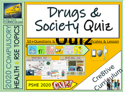 Legal + Illegal KS3 Drugs Unit PSHE | Teaching Resources