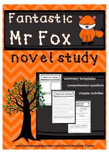 Fantastic Mr Fox Novel Study | Teaching Resources