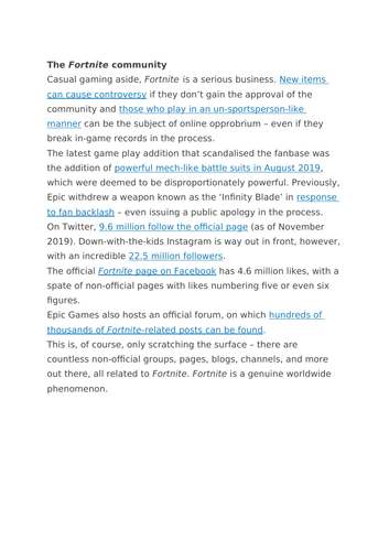 FORTNITE - EDUQAS GCSE MEDIA STUDIES - FULL BUNDLE | Teaching Resources