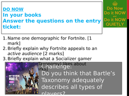 FORTNITE - EDUQAS GCSE MEDIA STUDIES - FULL BUNDLE | Teaching Resources