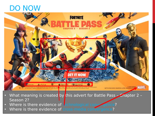 FORTNITE - EDUQAS GCSE MEDIA STUDIES - FULL BUNDLE | Teaching Resources