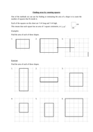 Finding areas by counting squares | Teaching Resources