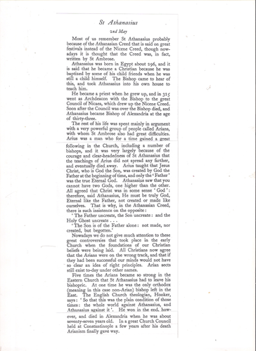 Saint Athanasius of Alexandria ( c296- 373) Feast Day 2nd May ...