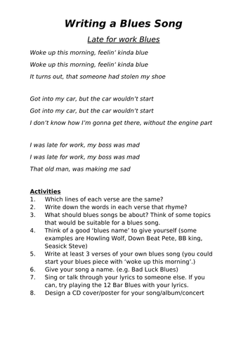 5 Music Cover Lesson Worksheets for a non specialist. | Teaching Resources