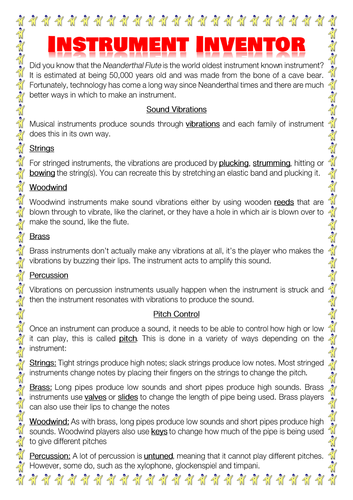 5 Music Cover Lesson Worksheets for a non specialist. | Teaching Resources