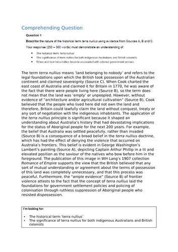 Australian Frontier Wars - 11 Modern History – Practice exam | Teaching ...