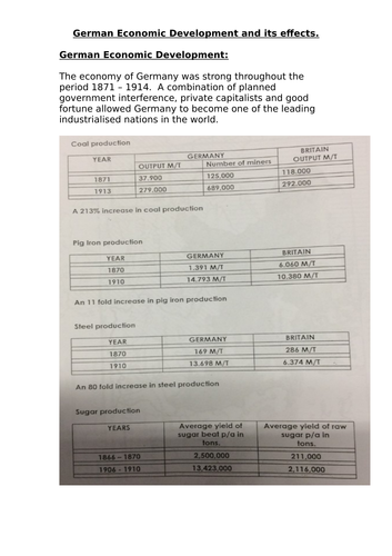 German Economic Development / Industrialisation 1870-1914 & impact ...