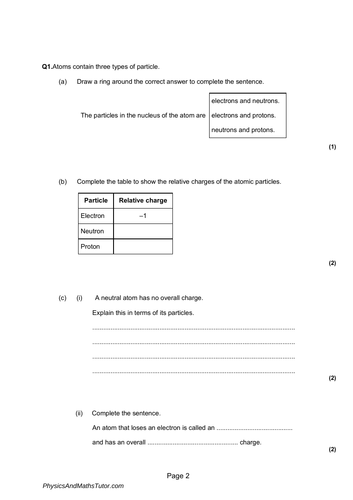 New (9-1) AQA GCSE Physics P7 Radioactivity complete Revision Summary ... New (9-1) AQA GCSE Physics P7 Radioactivity complete Revision Summary ...