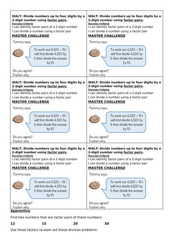 Year 6 Maths Mastery: Four Operations | Teaching Resources