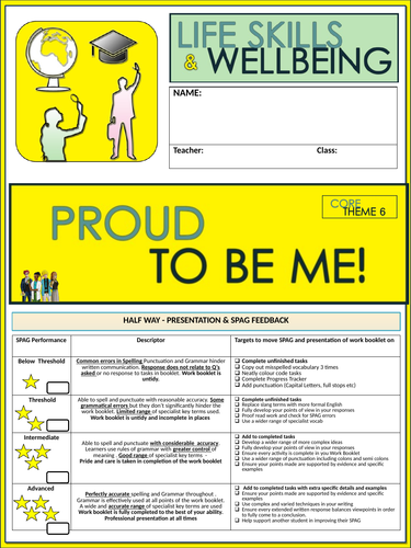 Y8 Proud to be Me Student Work Book | Teaching Resources
