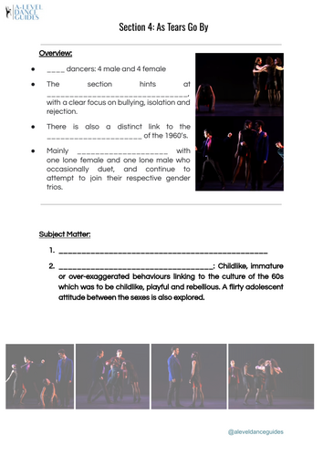 Rooster Sections 1-8. Bundle of 10+ Lesson PowerPoints (A-Level Dance ...
