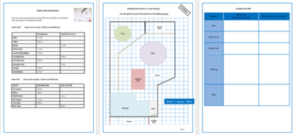 Reformed functional skills maths scale,plans,maps,nets and elevations ...